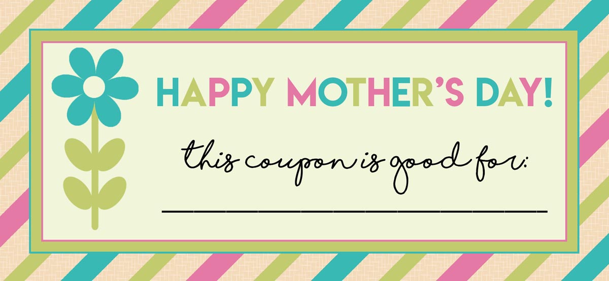 Free Printable Mother's Day Coupons - Overstuffed Life