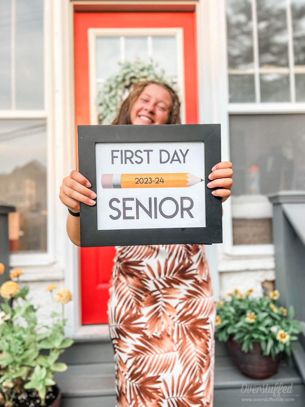 Free Printable First Day of School Signs for Every Grade - Overstuffed Life
